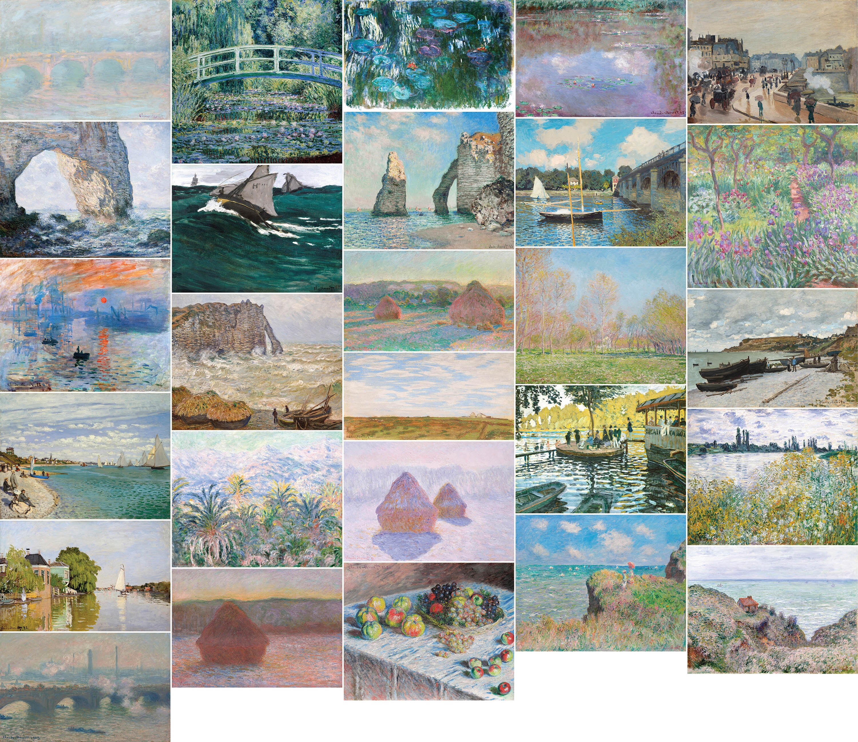 27 Claude Monet Impressionist Paintings | HQ Image Bundle Printable ...
