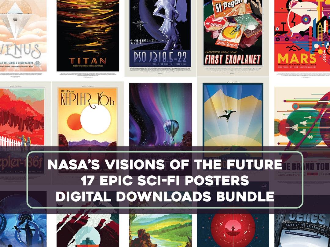 17 Awesome Space Travel Posters | HQ Image Bundle | Printable Wall Art ...