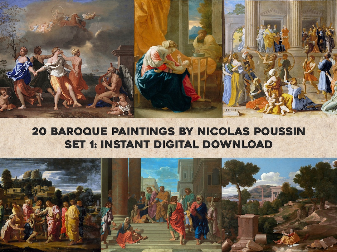 20 Beautiful Nicolas Poussin Baroque Paintings Biblical | Image Bundle ...