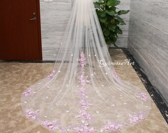 Purple Wedding Veil - Etsy