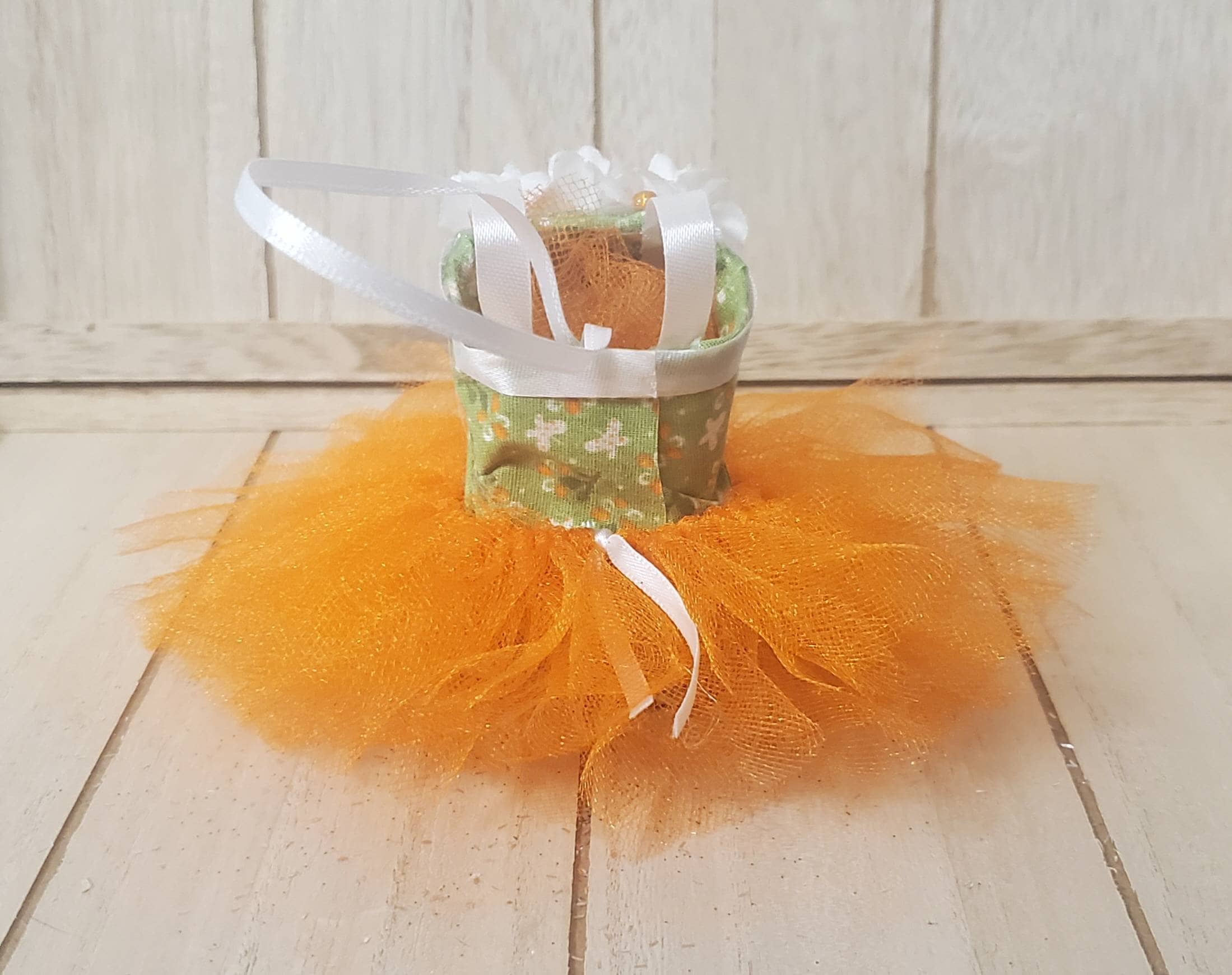 Dance Ballet Ornament Handmade Christmas Tree Shelf Sitter Green ...
