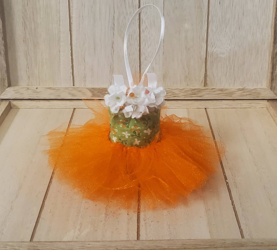 Dance Ballet Ornament Handmade Christmas Tree Shelf Sitter Green ...