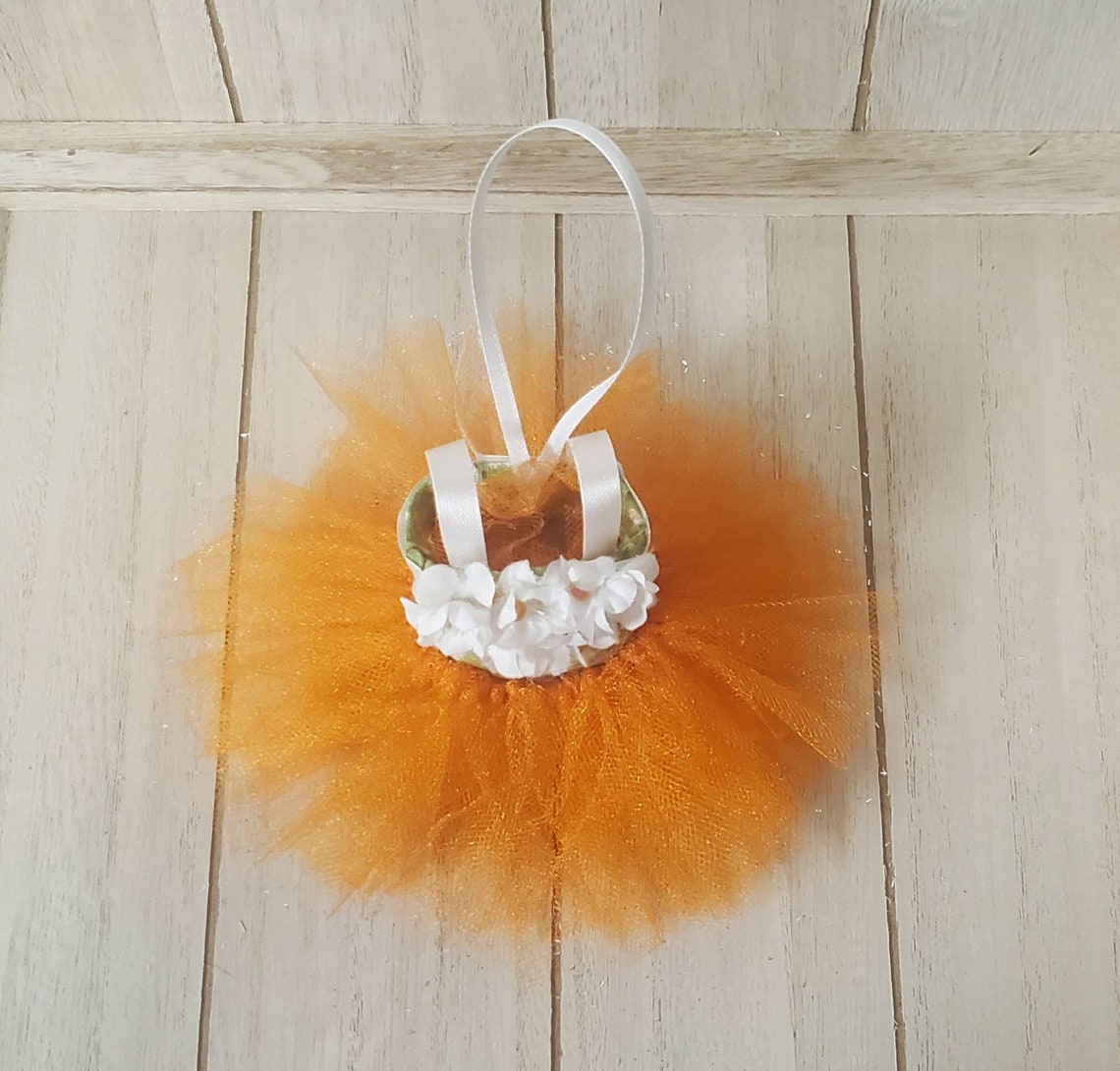 Dance Ballet Ornament Handmade Christmas Tree Shelf Sitter Green ...