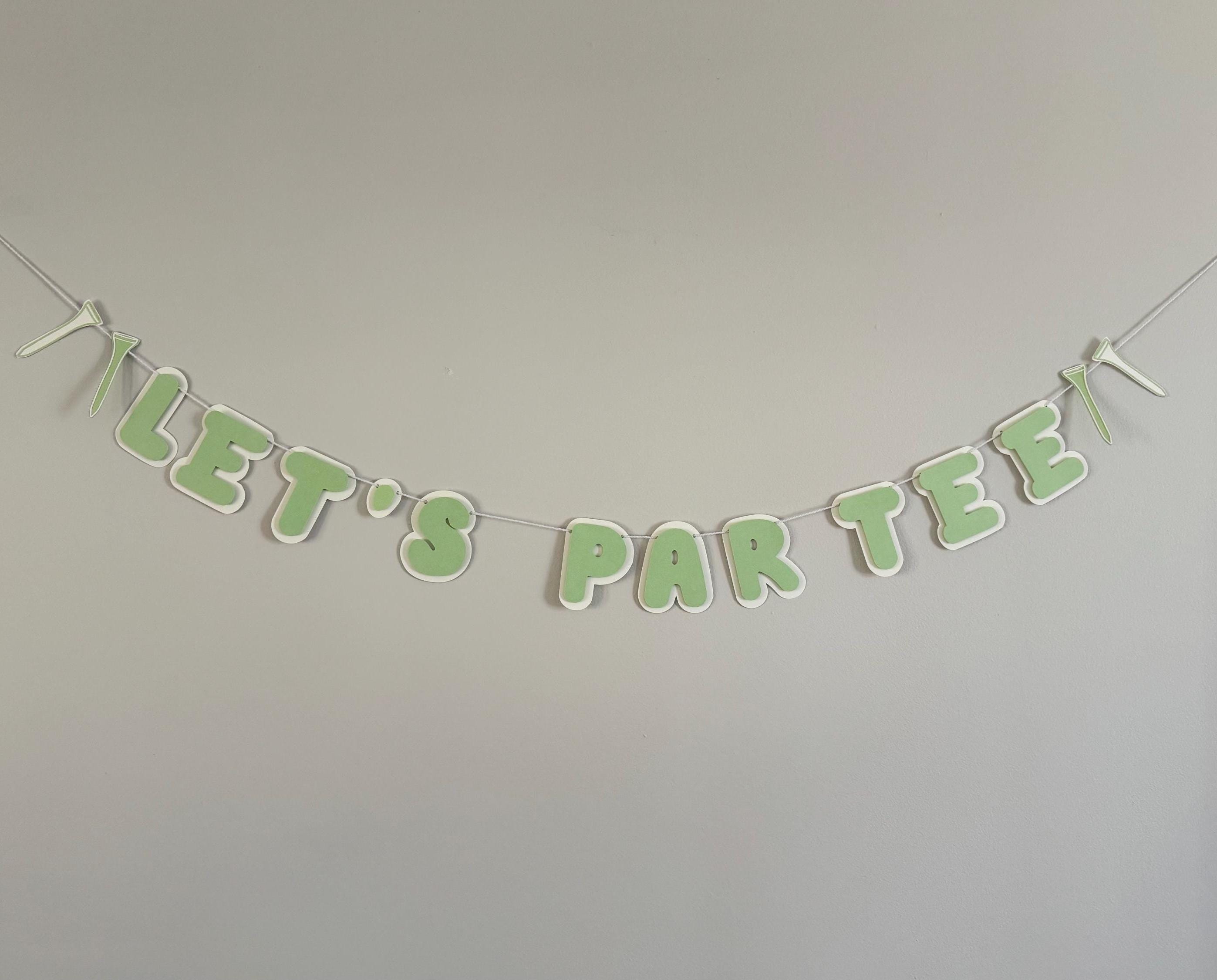 Let's Part-tee Banner, Golf Party Banner, Golf Party Backdrop, Golf ...