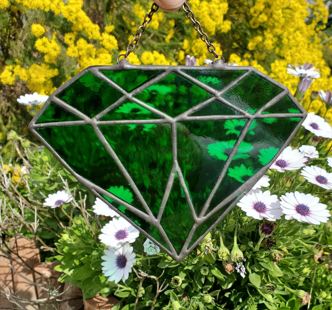 Chaos Emerald Suncatcher - Etsy