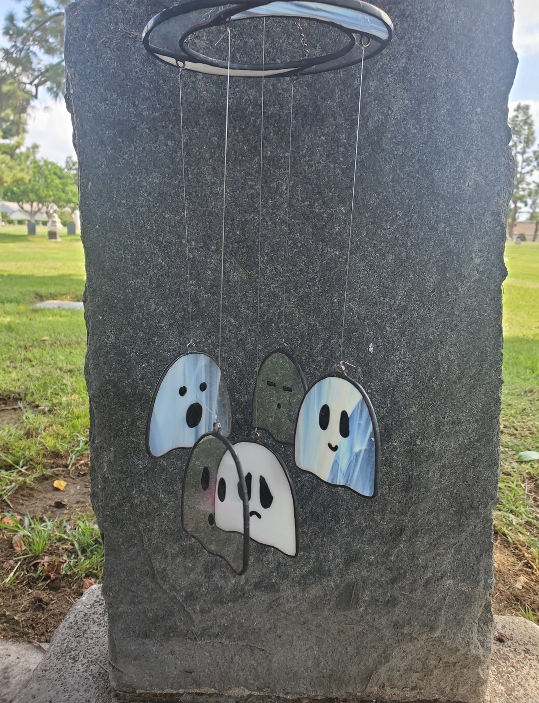 Stainedglass Ghost Wind Chimes - Etsy