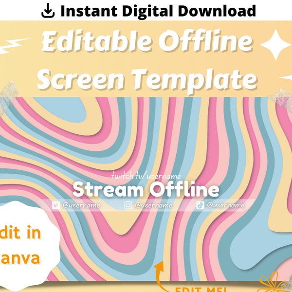 Blue Pool Party Animated Stream Screen Bundle for Twitch, Starting Soon ...