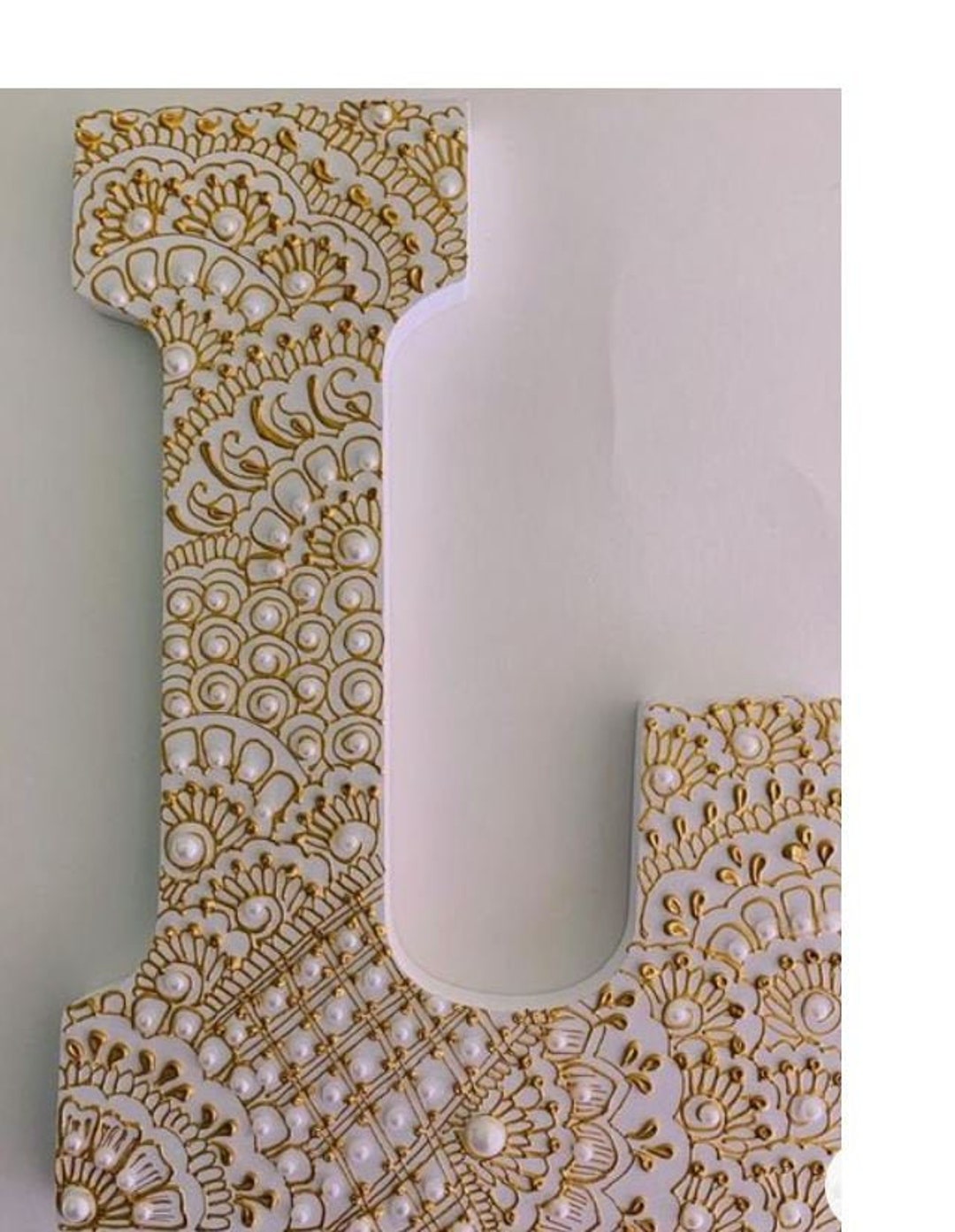 Personalized Henna Wood Letter Custom Henna Mehndibyneeti - Etsy