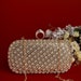 Gold Prom Clutch Purse, Bag With Solitaire Diamond Embroidery, Mirror ...