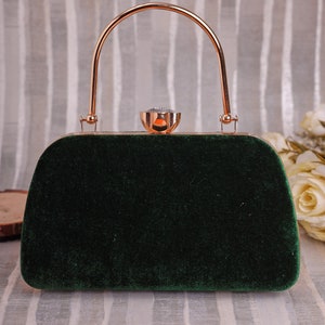 Ruby Red Clutch Purse, Bag With Regal Embroidery, Velvet Fabric, Gold ...