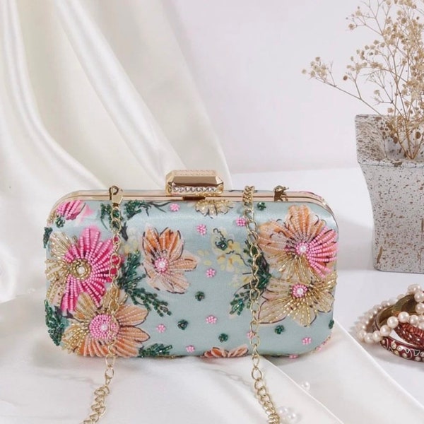 Floral Clutch Purse - Etsy