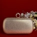 Gold Prom Clutch Purse, Bag With Solitaire Diamond Embroidery, Mirror ...
