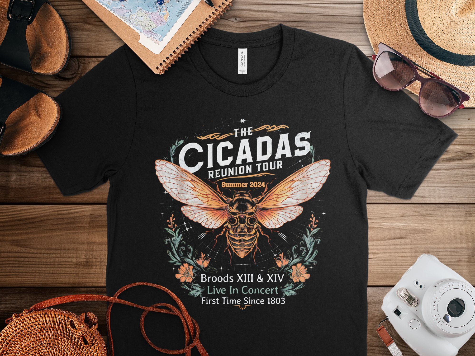 The Cicadas Reunion Tour T-shirt, Summer 2024 Concert Tee, Broods XIII ...