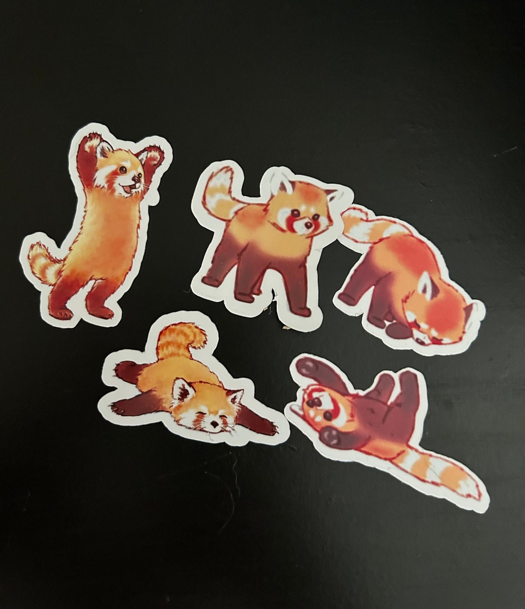 Fav Red Panda Sticker Pack for Laptop, Phone, iPad Case, Keyboard ...
