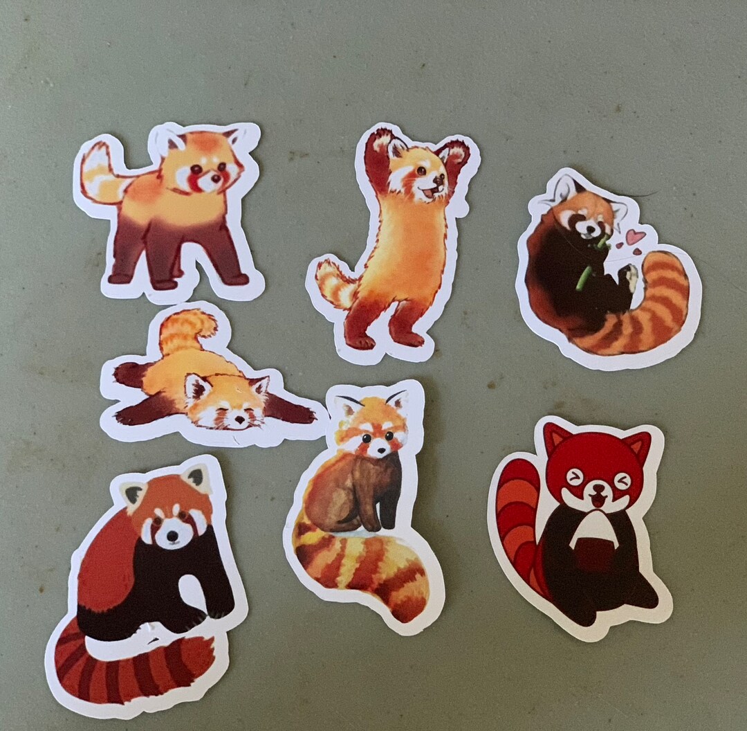 The Ultimate Red Panda Sticker Pack! for Laptop, Phone, iPad Case ...