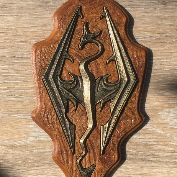 Skyrim Wood Map Art - Etsy