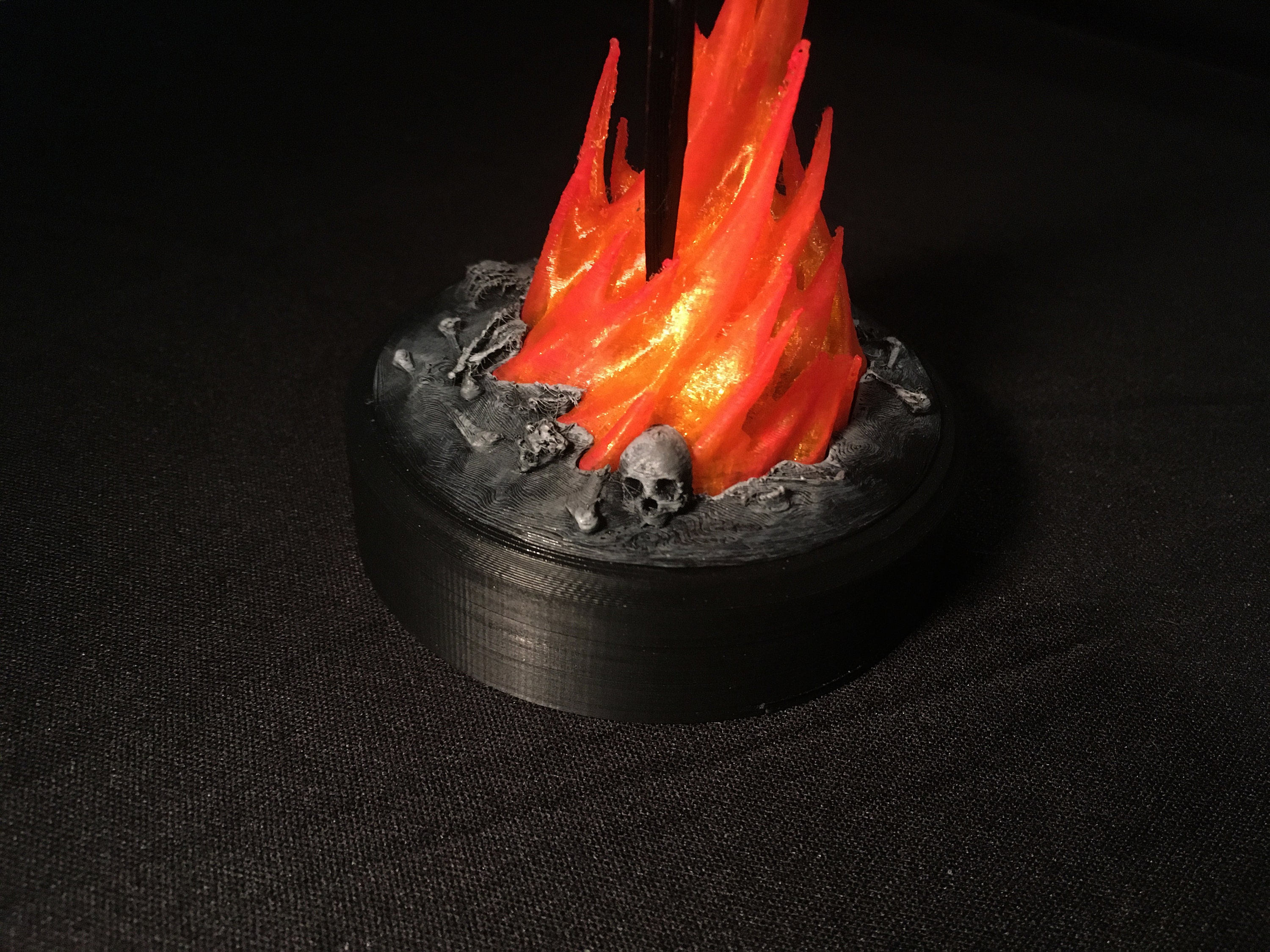 Dark Souls Bonfire, Light up Desk Prop - Etsy