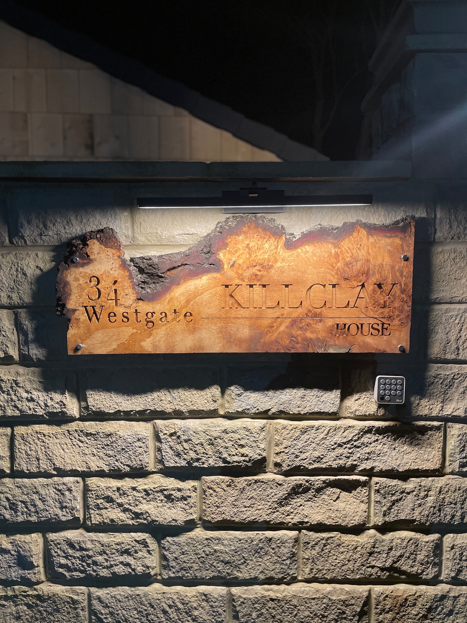 Personalised Home and Business Signs - Live Edge Wood - Etsy