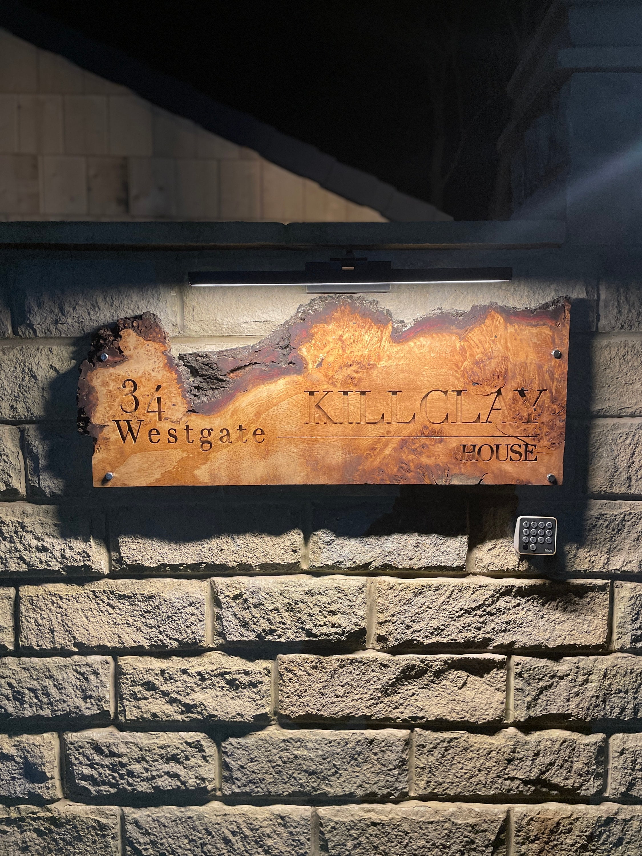 Personalised Home and Business Signs - Live Edge Wood - Etsy