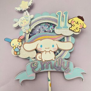 Cinnamoroll Theme Cake Topper - Etsy
