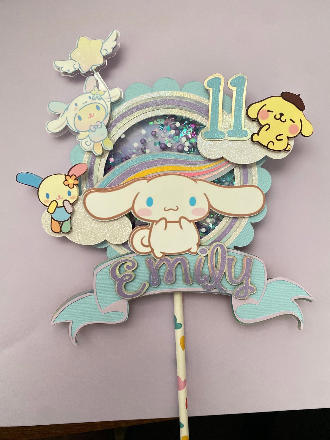 Cinnamoroll Theme Cake Topper - Etsy