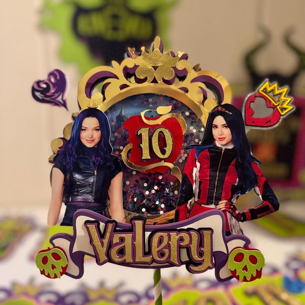 Descendants Cake Topper - Etsy