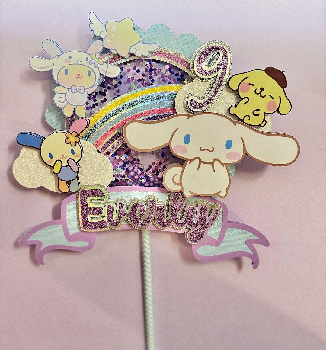 Cinnamoroll Theme Cake Topper - Etsy