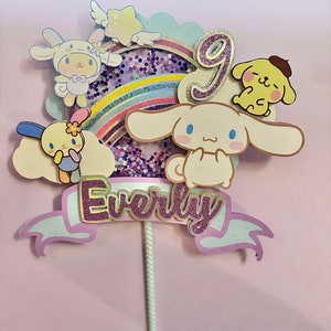 Cinnamoroll Theme Cake Topper - Etsy