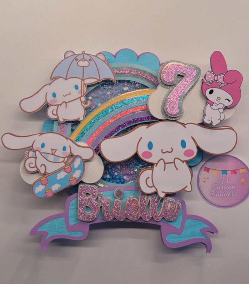 Cinnamoroll Theme Cake Topper - Etsy Australia