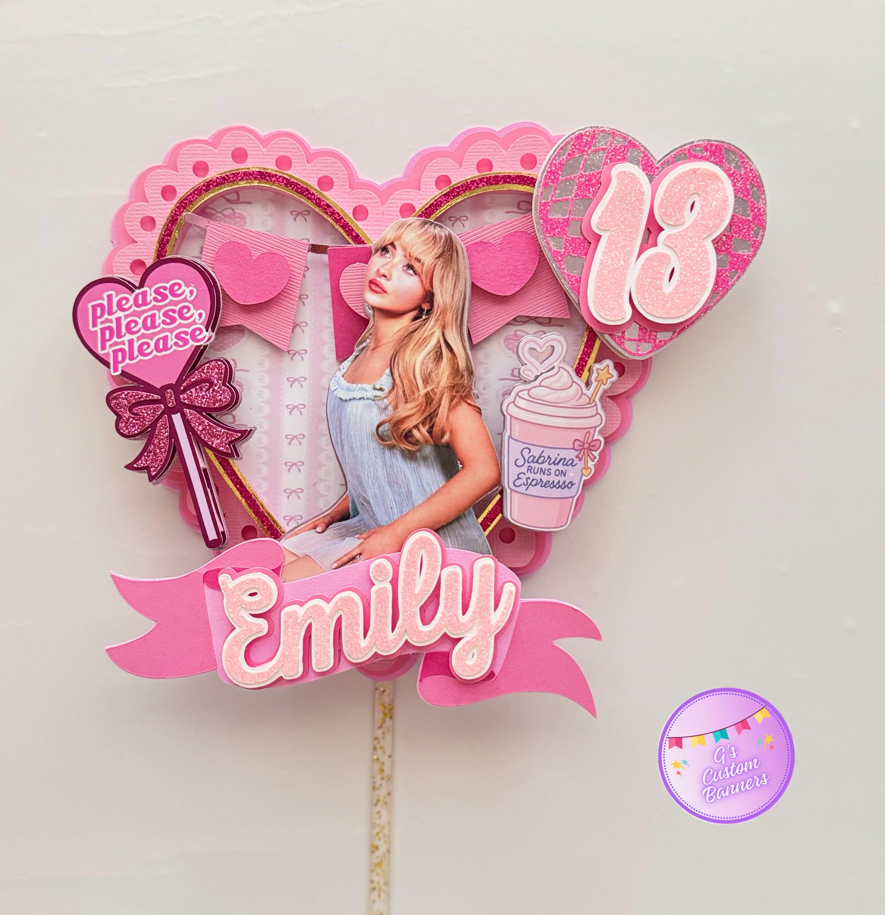 Sabrina Carpenter Cake Topper, 3D Cake Topper - Etsy