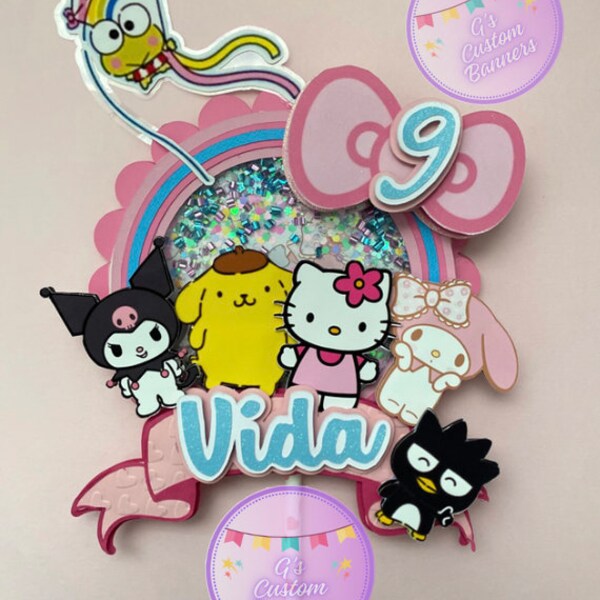 Hello and Kitty Friends Cake Topper - Etsy