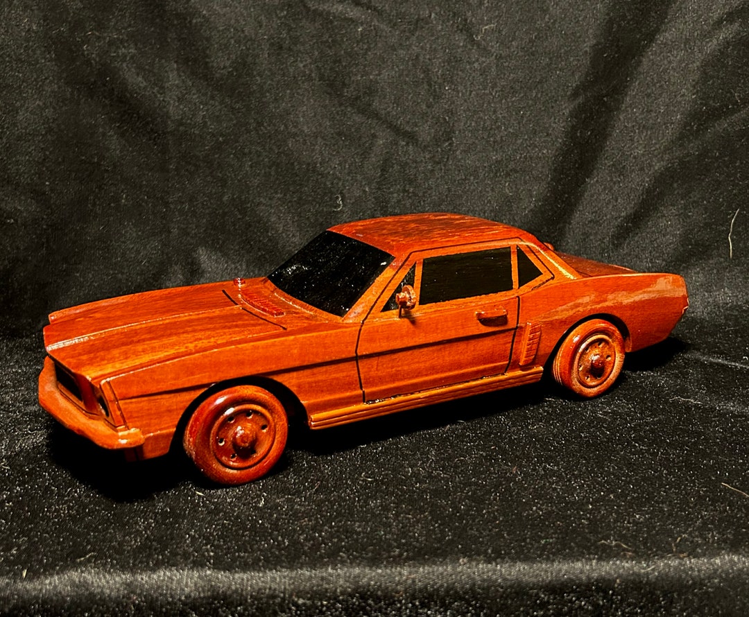 12 Mahogany 1964 Ford Mustang Wooden Model Handcrafted - Etsy