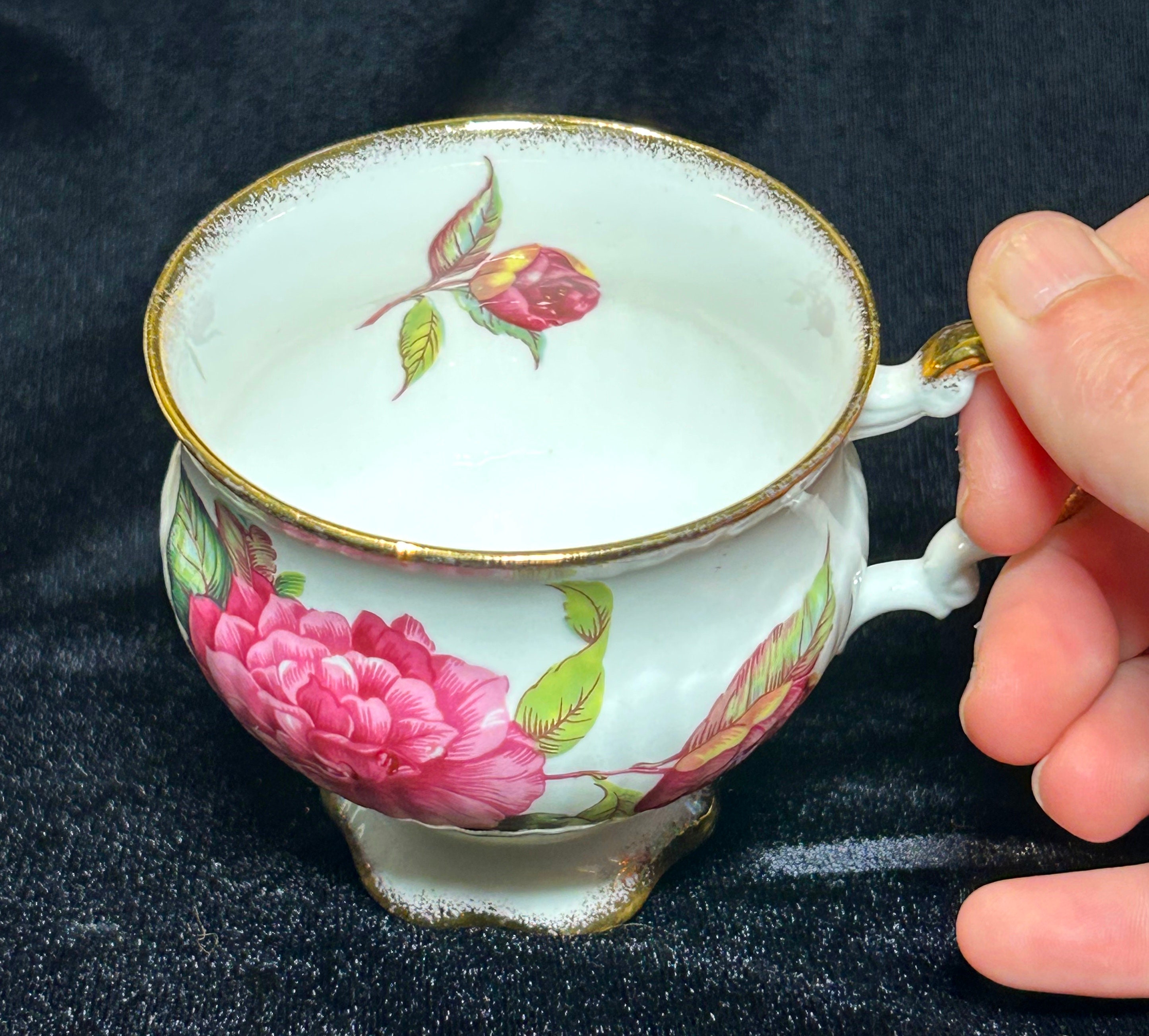 Vintage Teacup Roses Flowers Gold Floral Bridal Tea Party - Etsy