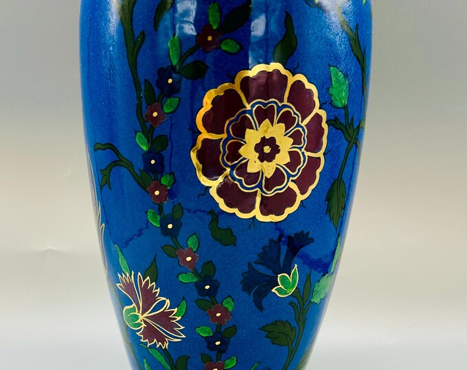 Vintage Art Deco English Wilton Ware Handpainted Blue 9.5” Porcelain ...