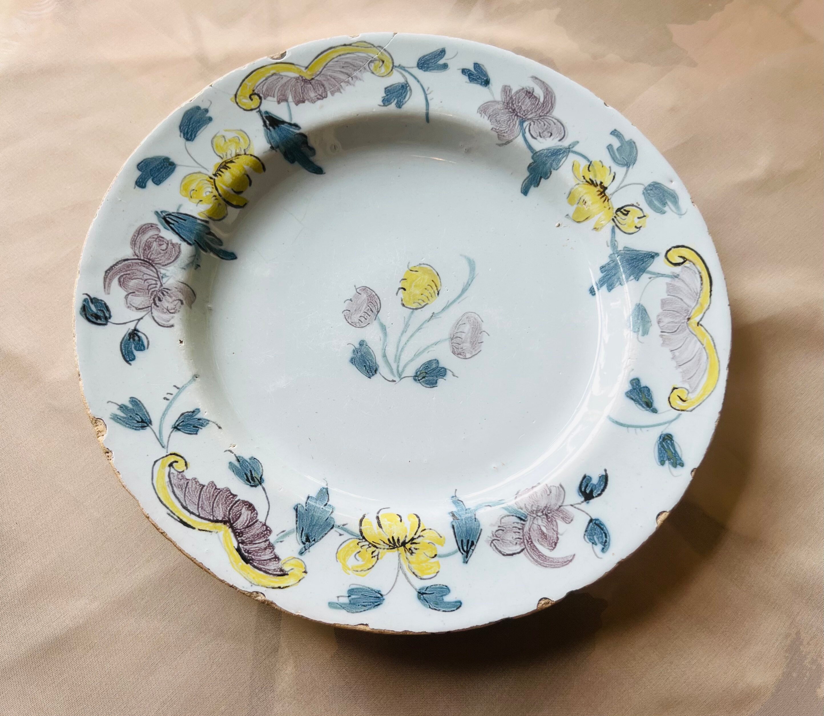 Rare Antique English Polychrome Delft Faience Delftware Plate - Etsy