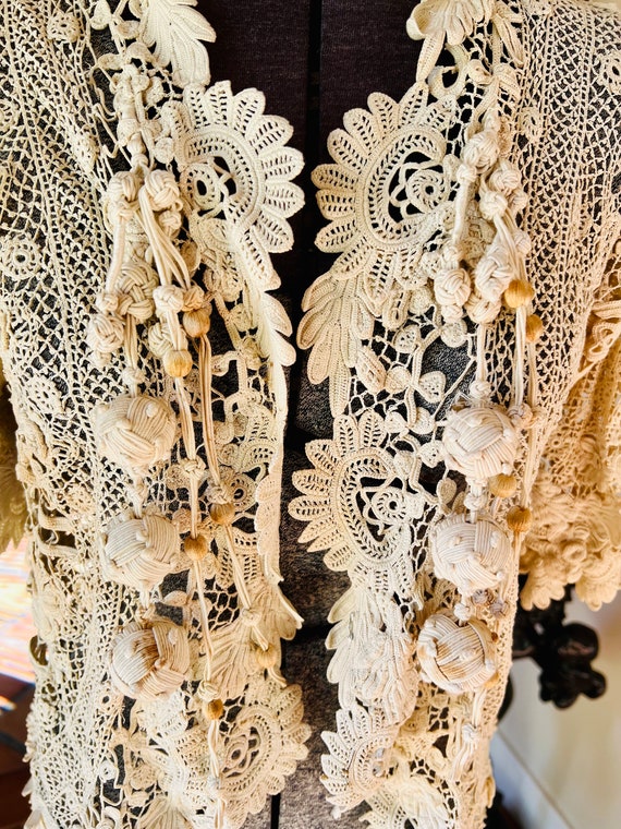 Gorgeous Antique Authentic Edwardian Handmade Crochet… - Gem