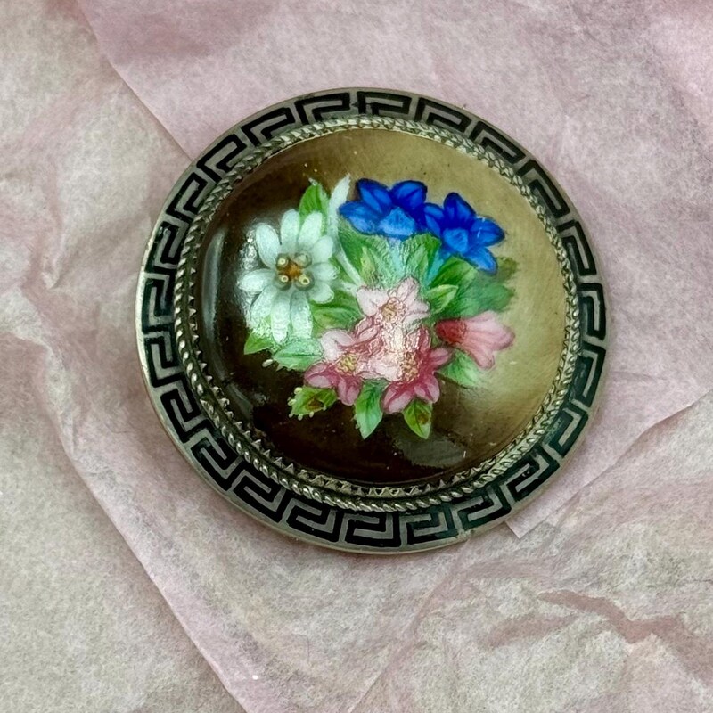 Porcelain Brooch - Etsy