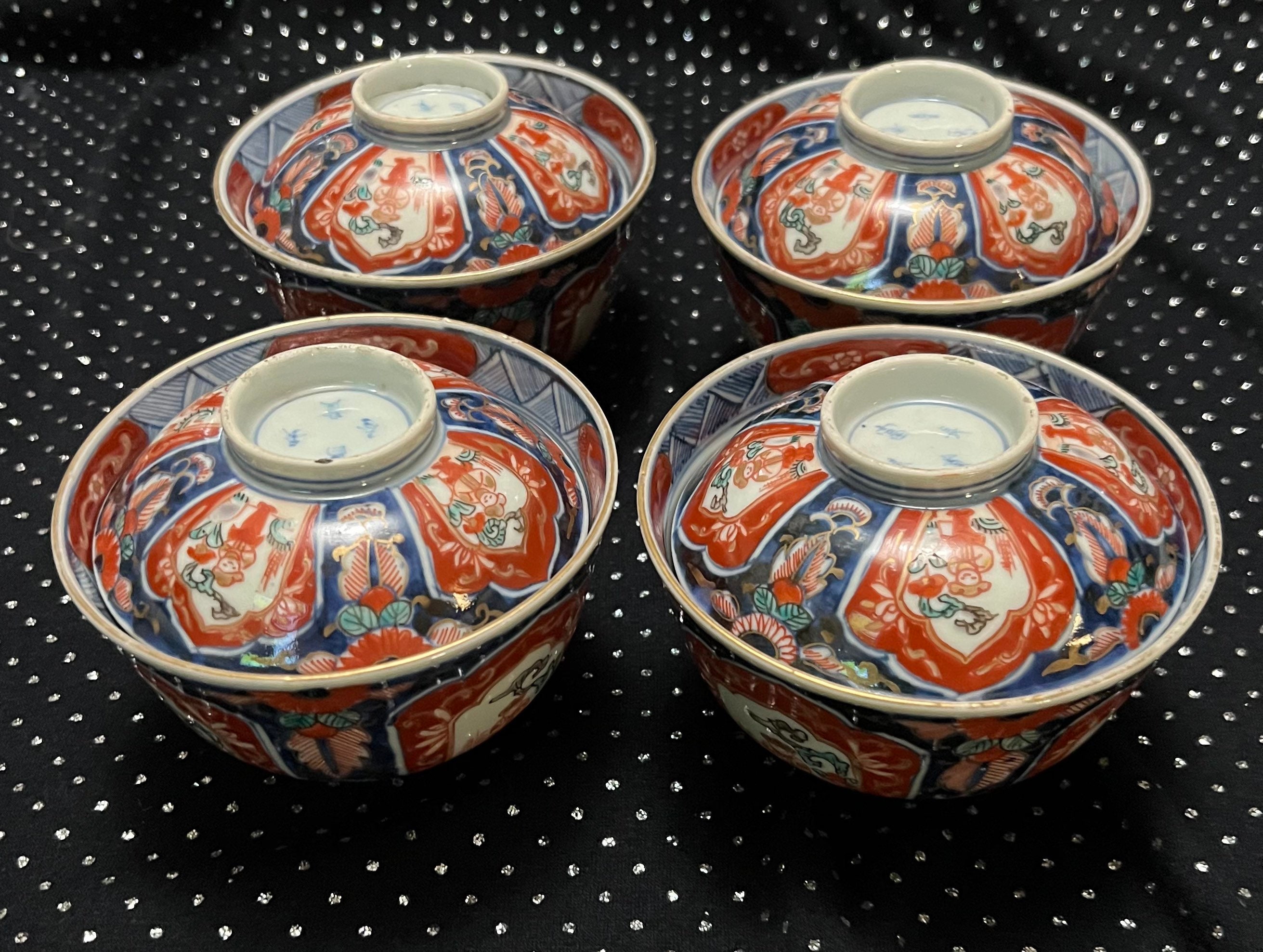 Set 13 Pc Japanese Imari Porcelain Signed Rice Tea Sauce Soup - Etsy
