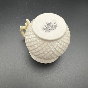 Rare Antique Belleek Black Mark Porcelain Thistle Cob Luster Cup ...