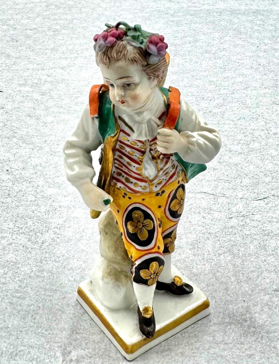 Charming Antique German Porcelain Figurine Boy Picking Grapes - Etsy