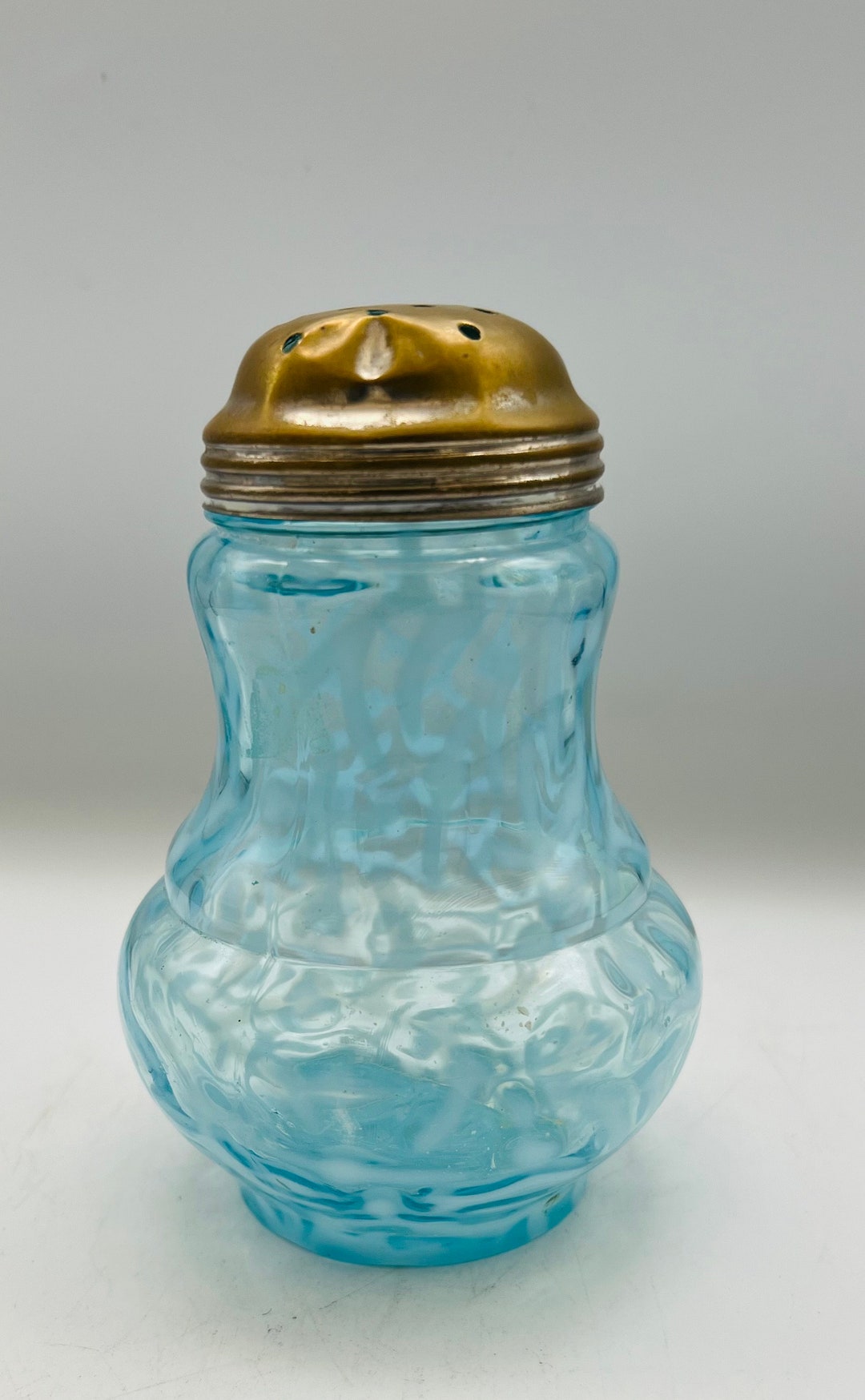 Antique Hobbs Blue Seaweed Pattern Glass Sugar Shaker - Etsy