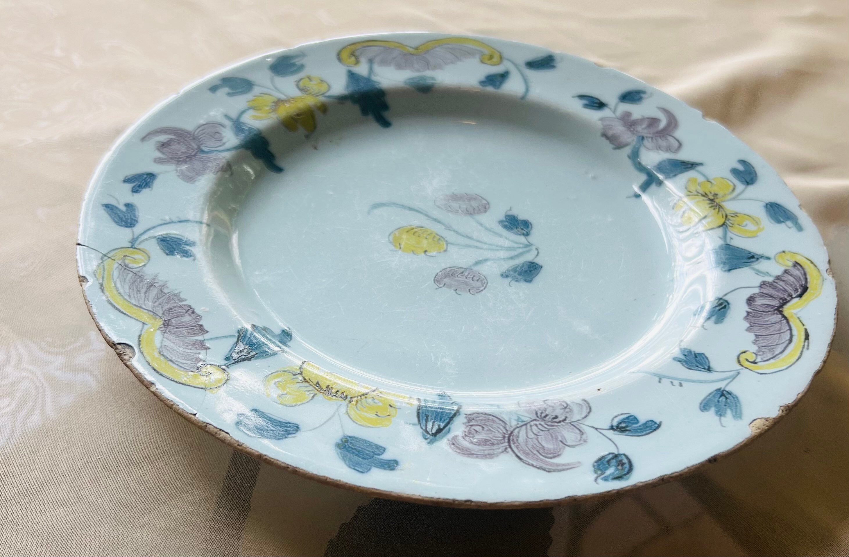 Rare Antique English Polychrome Delft Faience Delftware Plate - Etsy