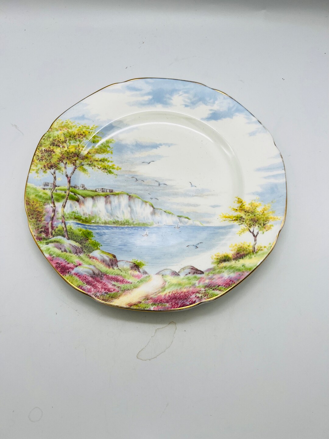 Vintage Paragon Porcelain Bone China Plate Cliffs of Dover - Etsy