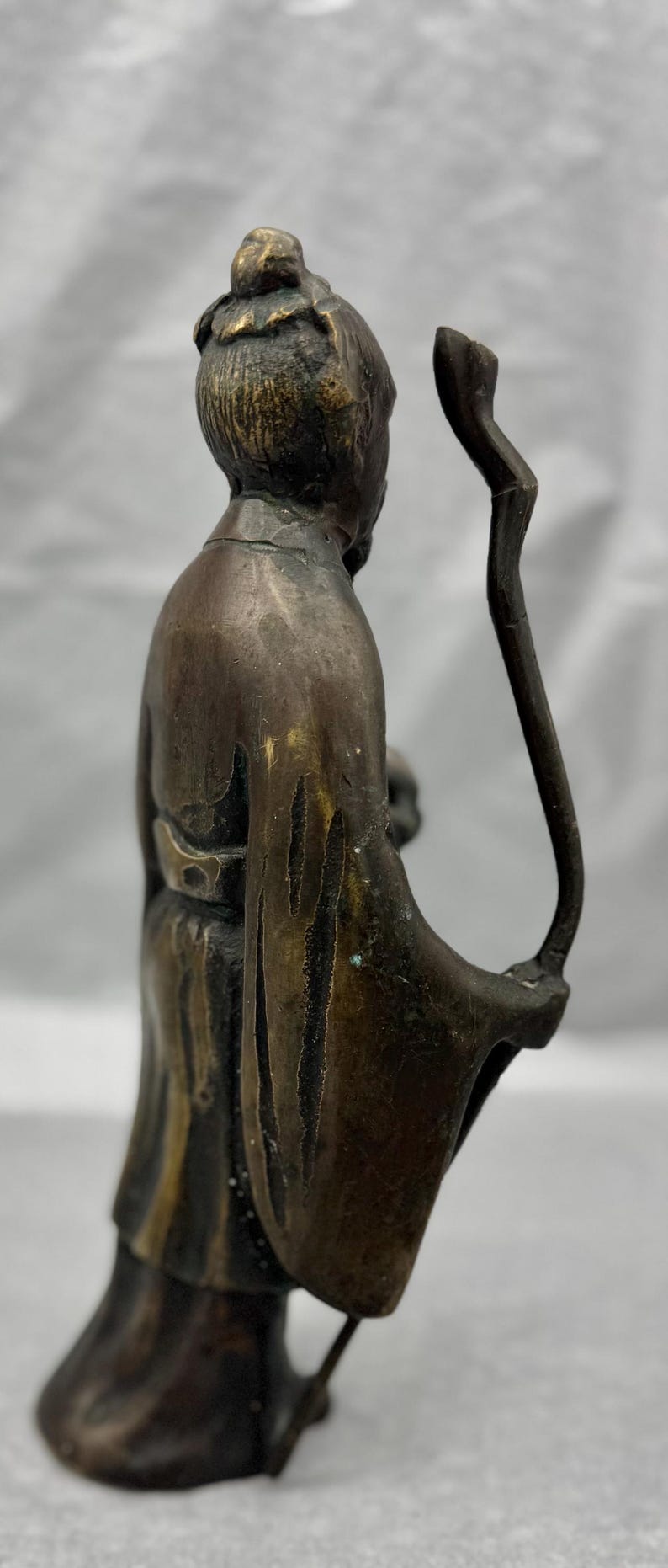Vintage Chinese Bronze Statue Han Dynasty Physician Hua Tuo Figure ...