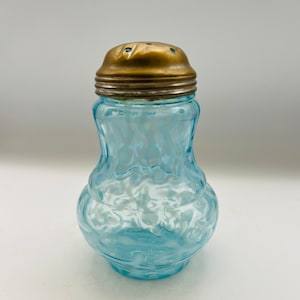 Antique Hobbs Blue Seaweed Pattern Glass Sugar Shaker - Etsy