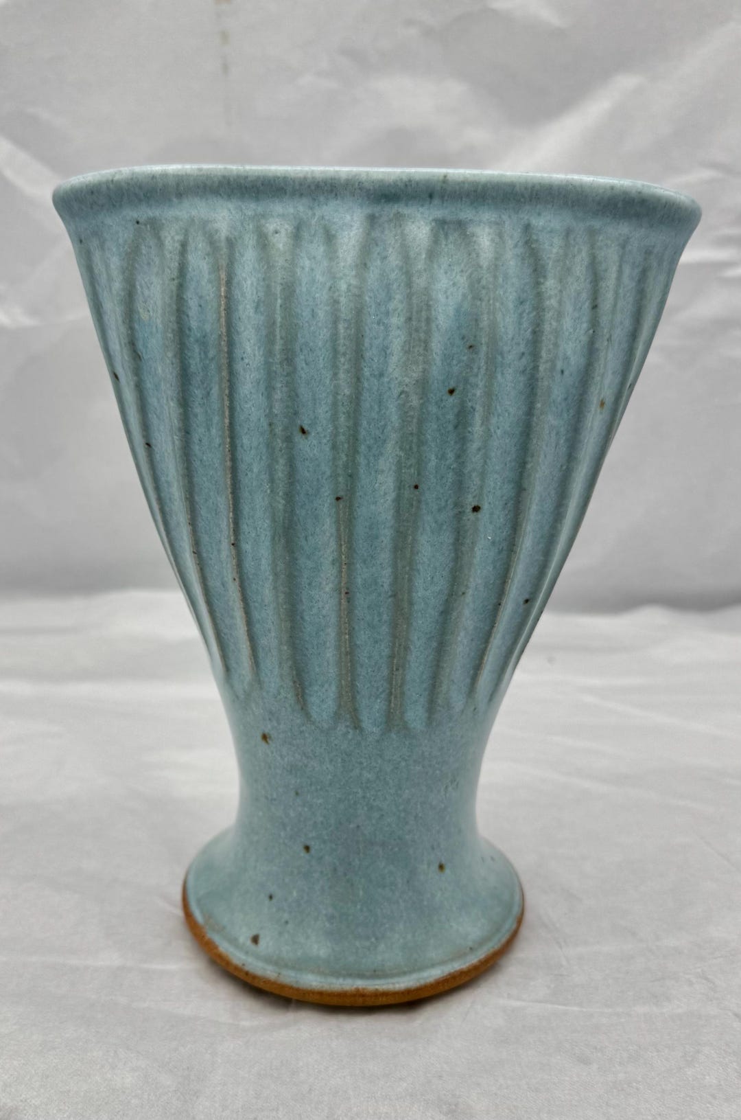Vintage Applegate Pottery Bob Haley Hand Made Blue Studio Vase - Etsy