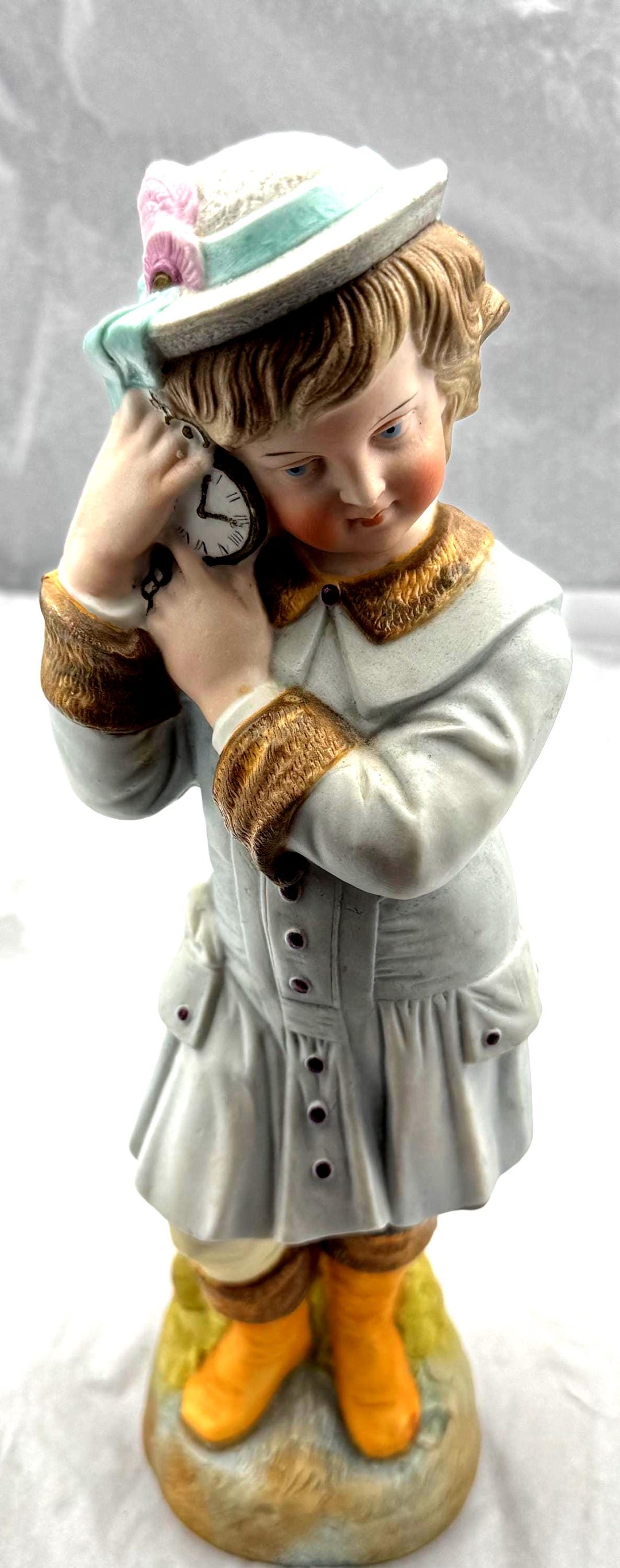 Antique Victorian German Heubach Bisque Figurine Boy W/ Pocket Watch - Etsy
