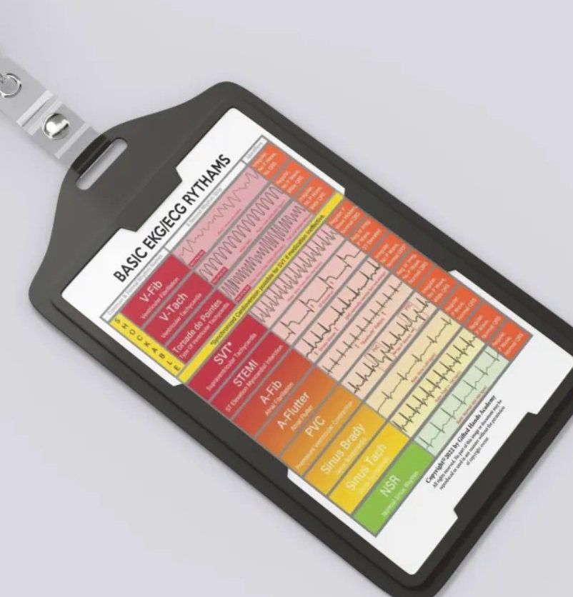 EKG Buddy EKG ID Card - Etsy