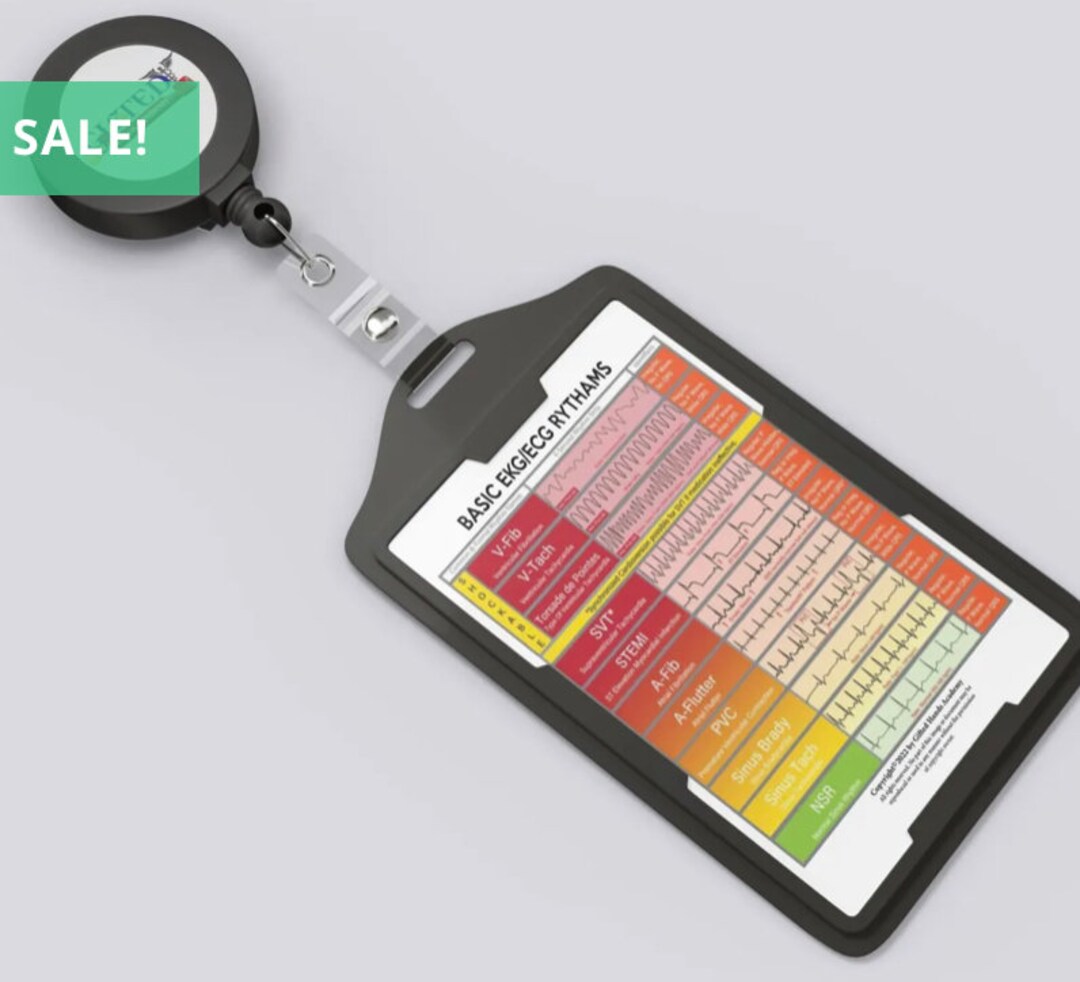 EKG Buddy EKG ID Card - Etsy