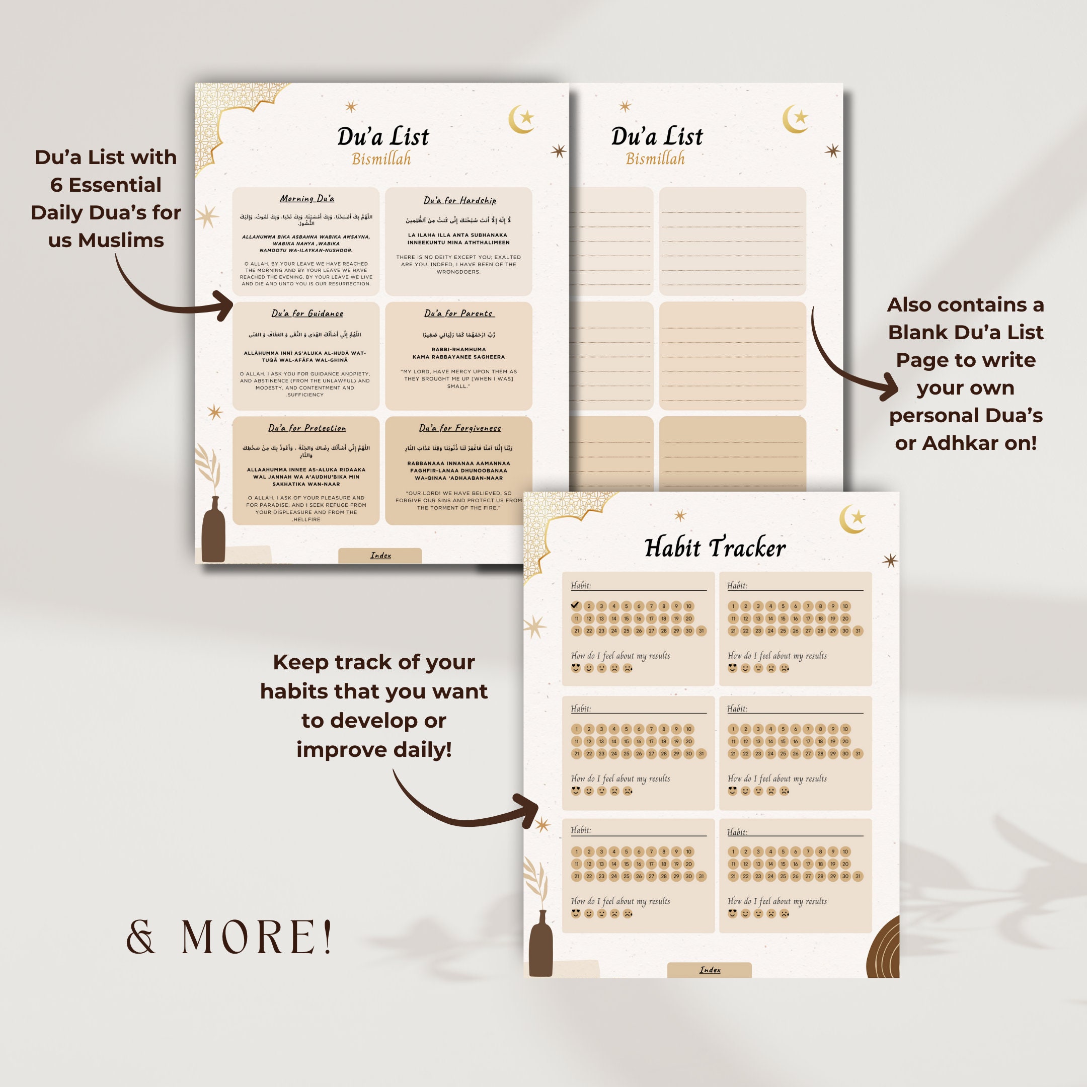 Muslim Journal Printable and Digital, Muslimah Planner, Prayer Journal ...